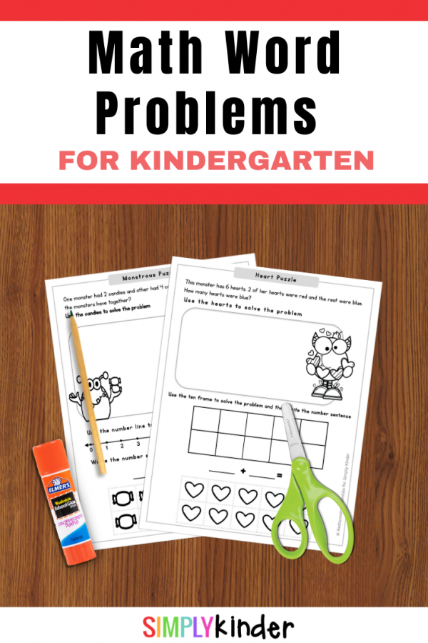Math Word Problems That Will Delight Your Kinders - Simply Kinder