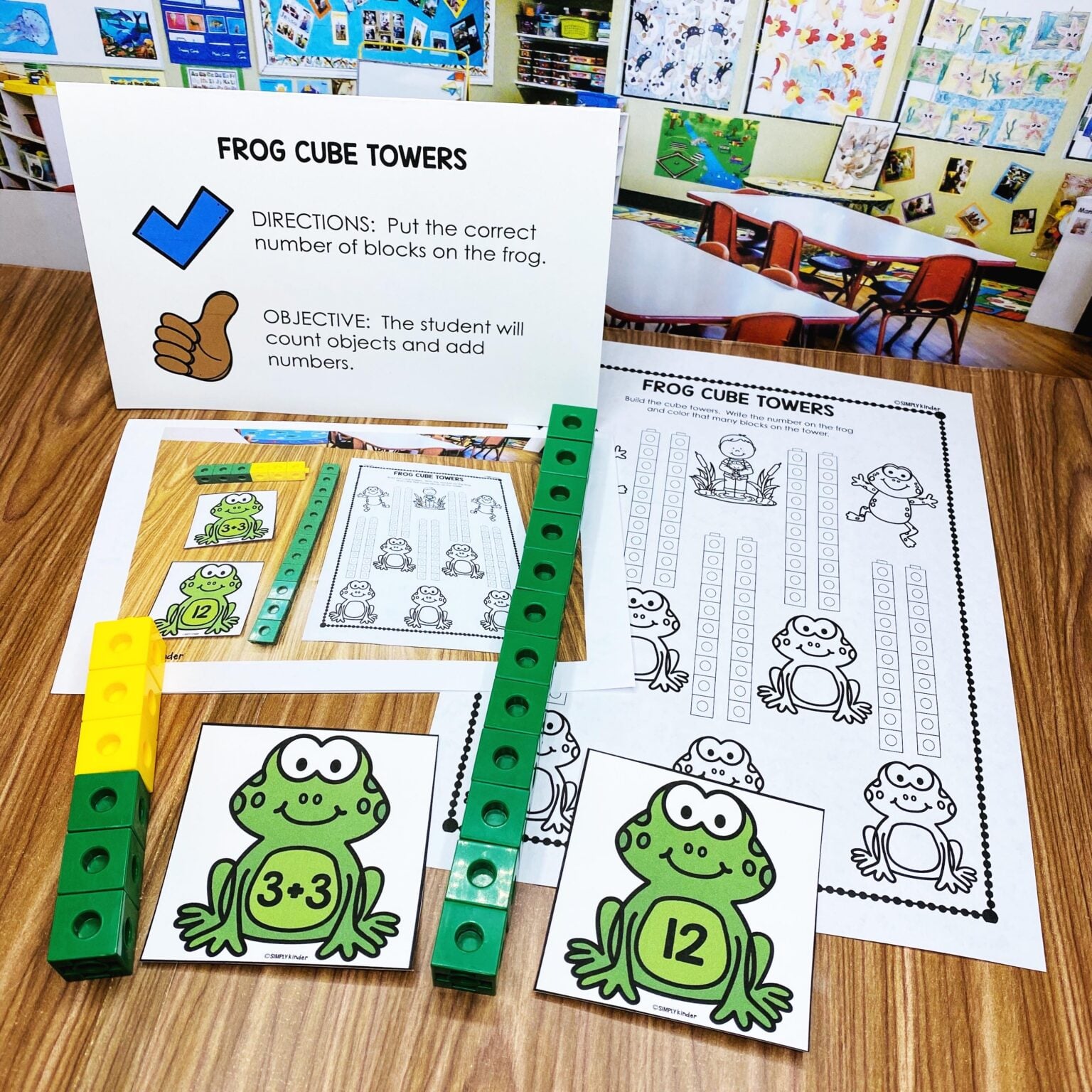Frog Counting Center - Simply Kinder