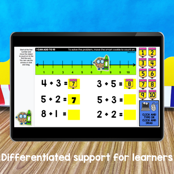 Free Digital Addition Activities for Kindergarten - Simply Kinder