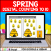 Spring Counting to 10 Activities for Google and Seesaw - Simply Kinder