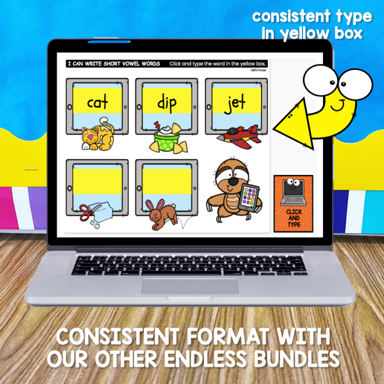 School Animals CVC Digital Word Work for Google and Seesaw - Simply Kinder