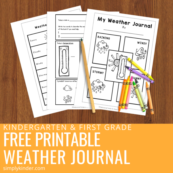 Free Printable Weather Journals for Kinders - Simply Kinder