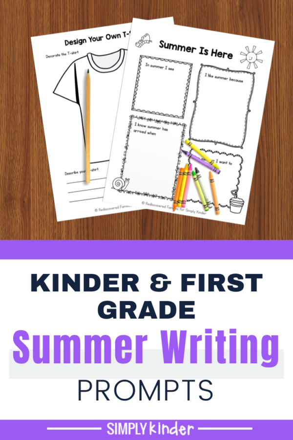 Summer Writing Prompts to Get Kinders Writing - Simply Kinder