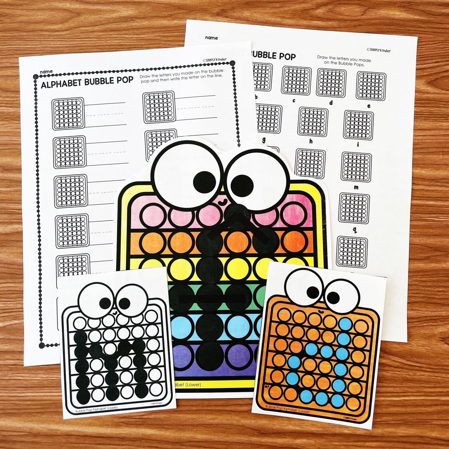 Bubble Pop Alphabet Lowercase Letters - Simply Kinder
