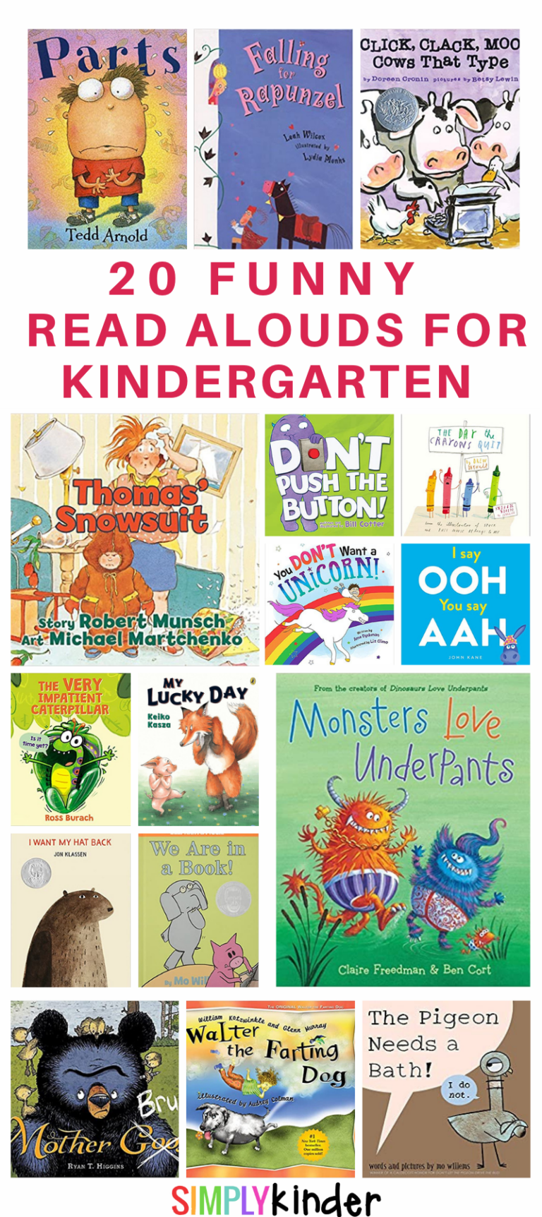 20 Funny Picture Books for Kindergarten - Simply Kinder