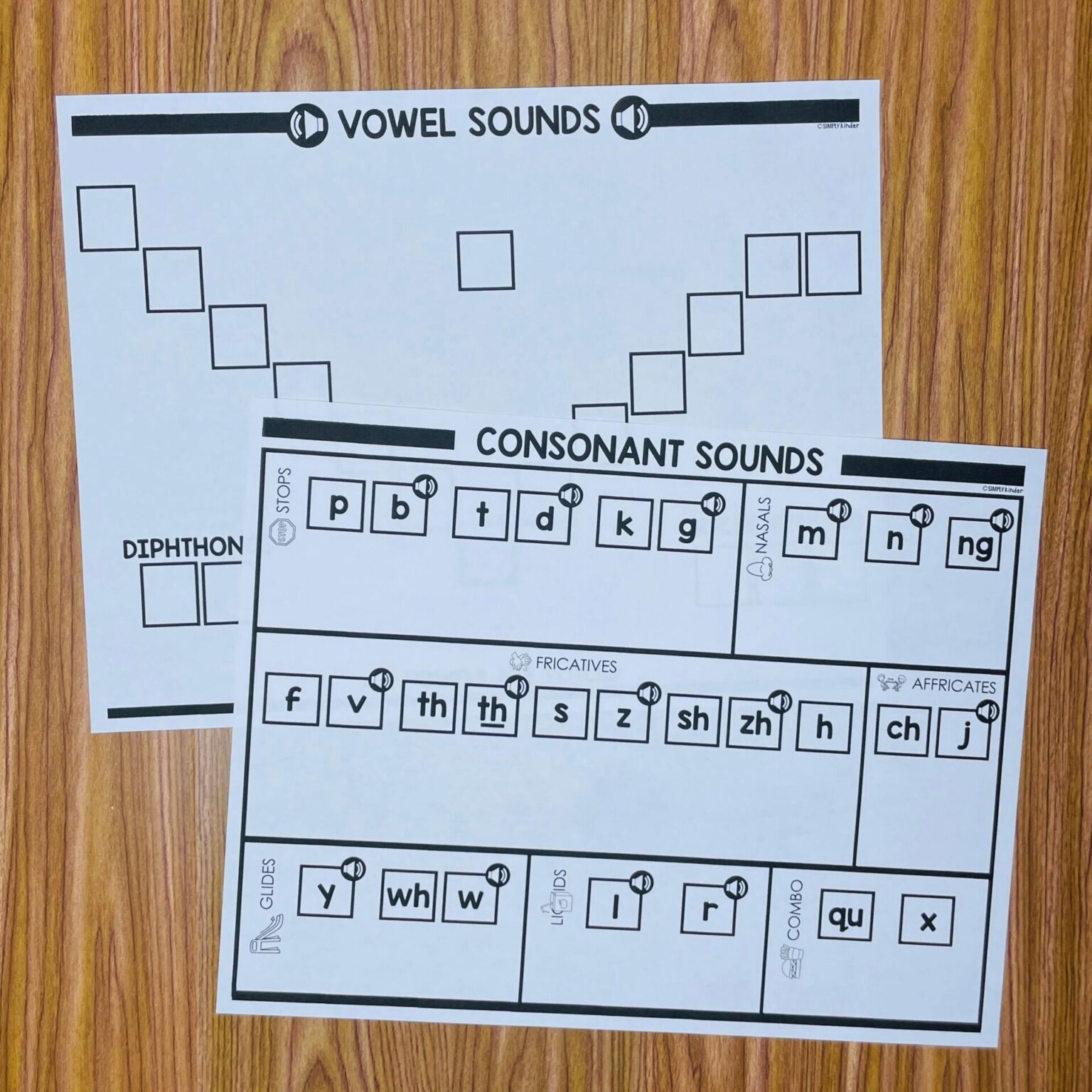 Personal Sound Walls with Mouth Pictures - Simply Kinder
