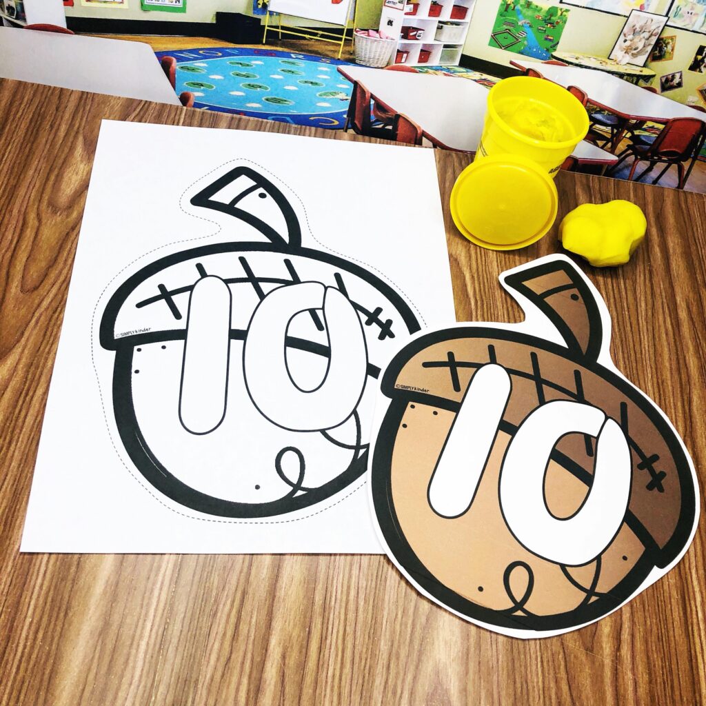 Acorn Number Dough Mats - Simply Kinder