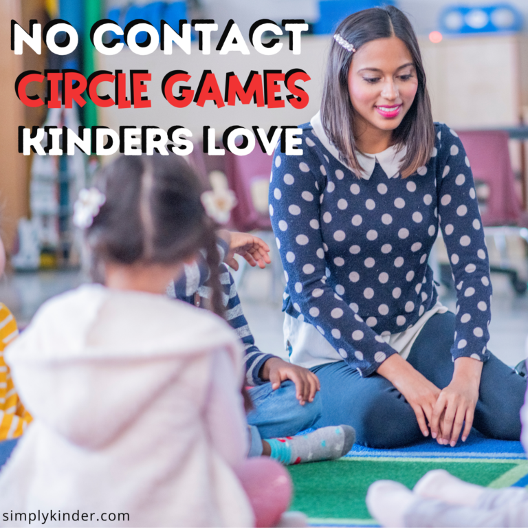 11 Easy No Contact Circle Games Your Kinders will Love - Simply Kinder