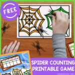Spider Counting Game For Kindergarten (Free Download) - Simply Kinder