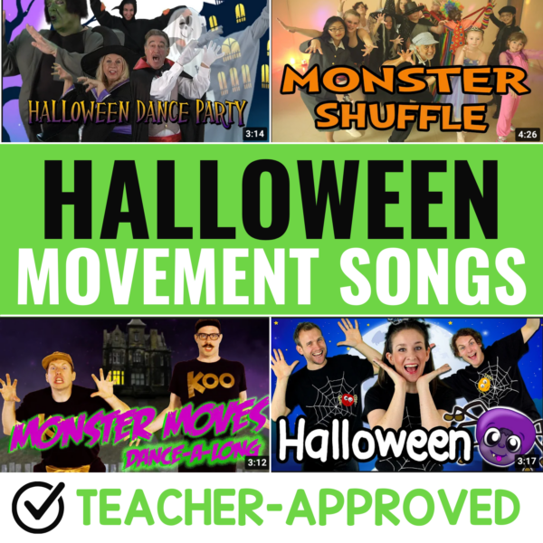 Halloween Teacher Approved Videos - Songs for Movement - Simply Kinder
