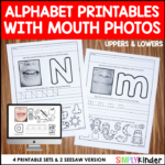 Alphabet Printables with Real Mouth Photos Bundle - Simply Kinder