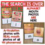 Alphabet Mouth Cards, Articulation Photos w/ Real Photos, Science of ...