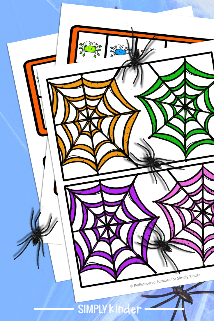 Spider Counting Game For Kindergarten (Free Download) - Simply Kinder