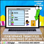 Fall CVCe Digital Word Work for Google and Seesaw - Simply Kinder