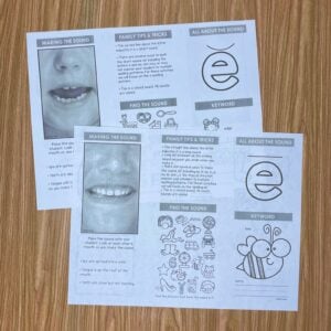 Sound or Alphabet Brochures with Real Mouth Photos Editable, Science of ...
