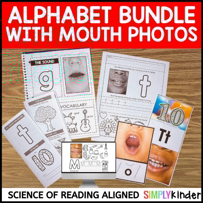 Alphabet Printables with Real Mouth Photos Bundle - Simply Kinder