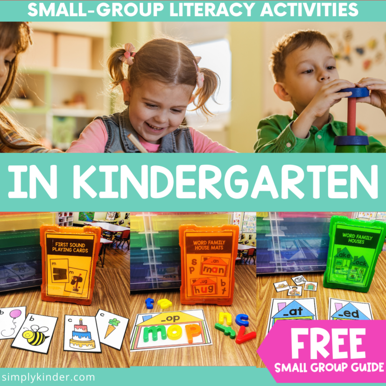 Small-Group Literacy Activities in Kindergarten - Simply Kinder