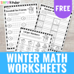 FREE Winter Math Sheets for Kindergarten - Simply Kinder