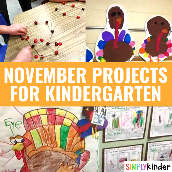 November Kindergarten Projects - Simply Kinder