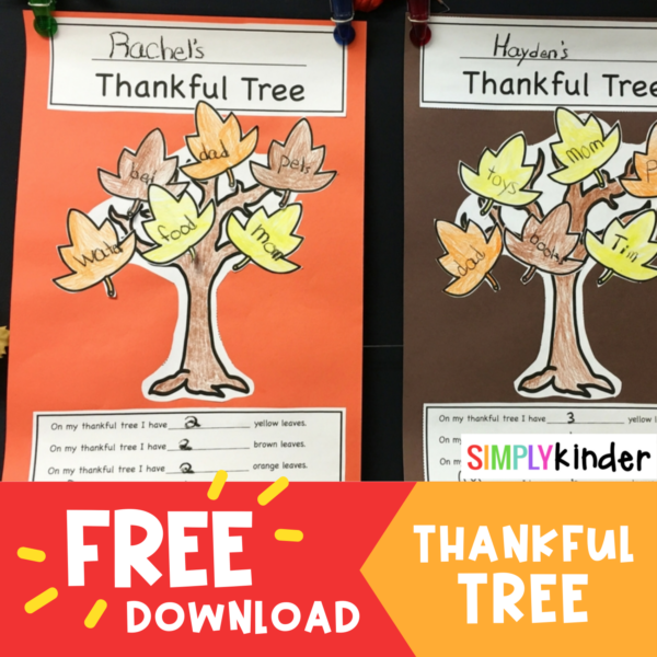 Thankful Tree Free Printable - Simply Kinder