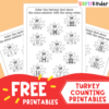 Turkey Counting Printables - Simply Kinder
