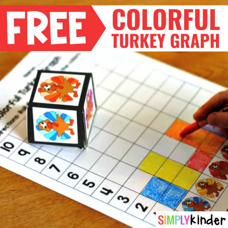 Colorful Turkey Graph - Simply Kinder