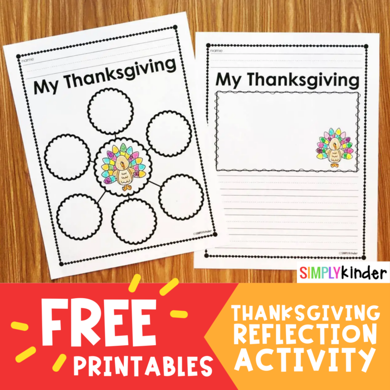 Thanksgiving Reflection Activity - Simply Kinder