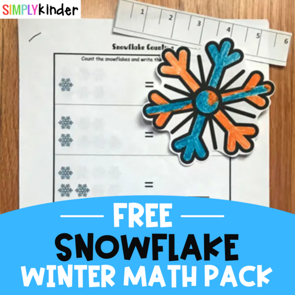 Free Snowflake Printable Winter Math Pack - Simply Kinder