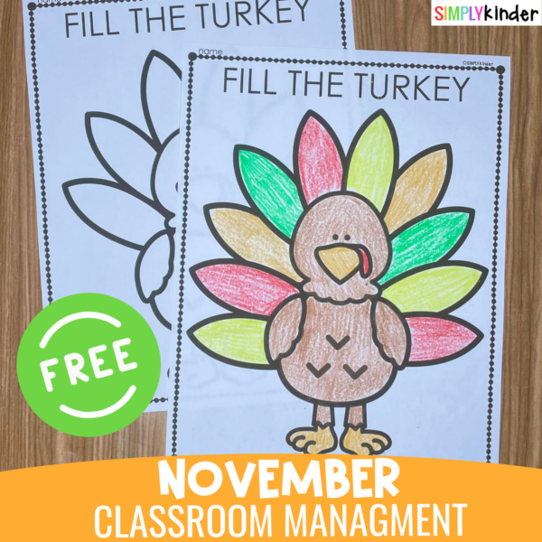Classroom Management for November - Simply Kinder