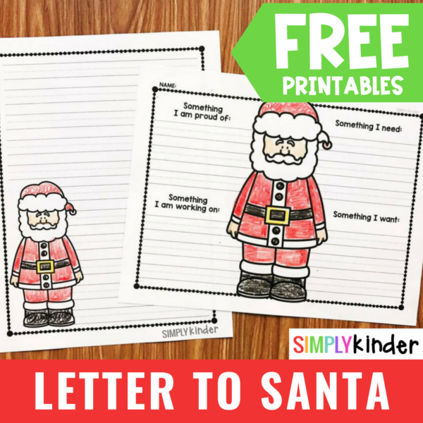 Free Letter to Santa - Simply Kinder