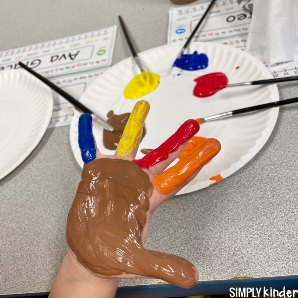 Turkey Handprint Plate Freebie - Simply Kinder