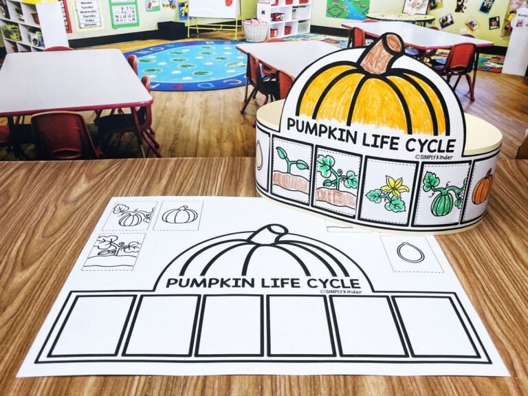 Free Pumpkin Life Cycle Hat - Simply Kinder
