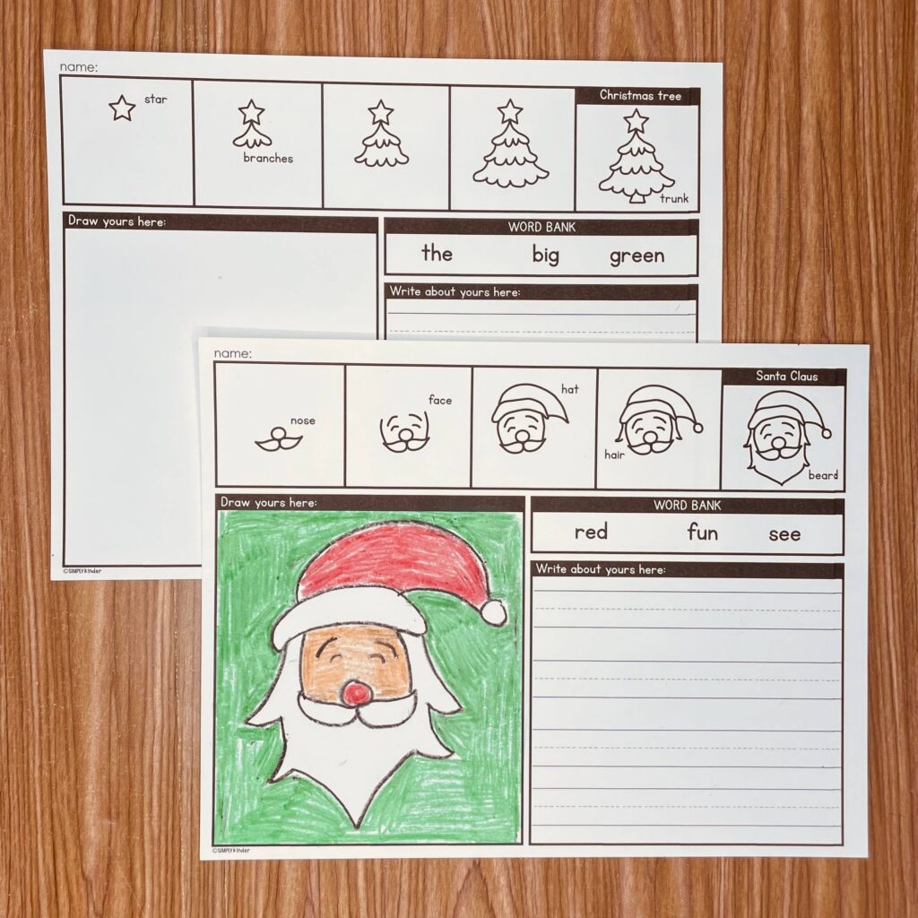 Holiday/Christmas Directed Drawings (Digital & Print) - Simply Kinder