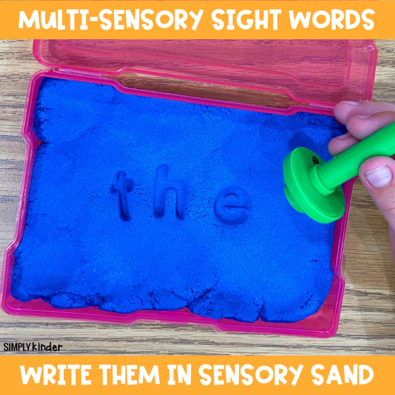 Multi-Sensory Approaches to Teaching Sight Words - Simply Kinder