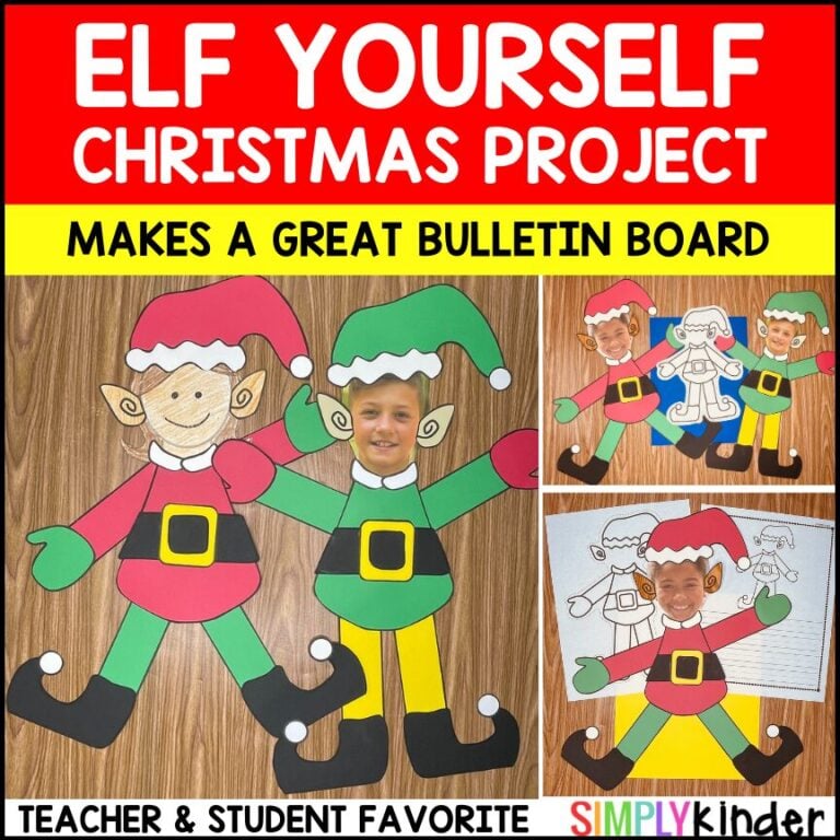Elf Yourself Craft, Christmas Craft Kindergarten, Ornament Craft ...