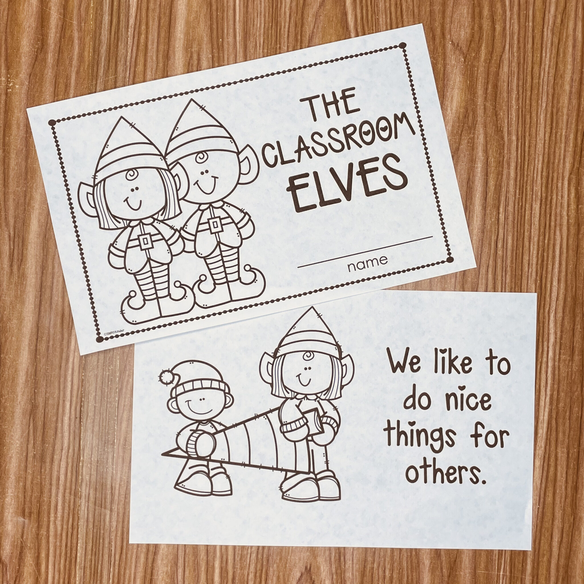 Holiday Classroom Elf and Kindness Chain - Simply Kinder