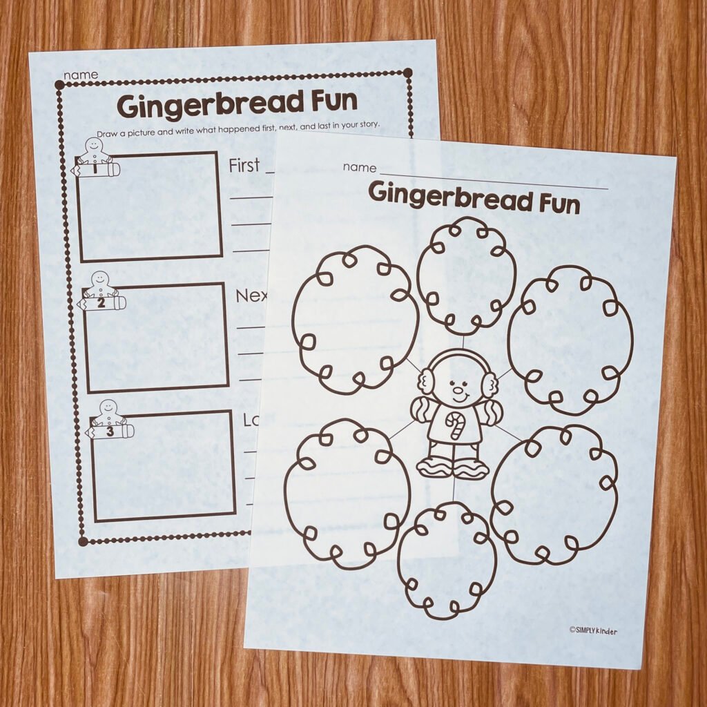 Gingerbread Cut-and-Glue Writing - Simply Kinder