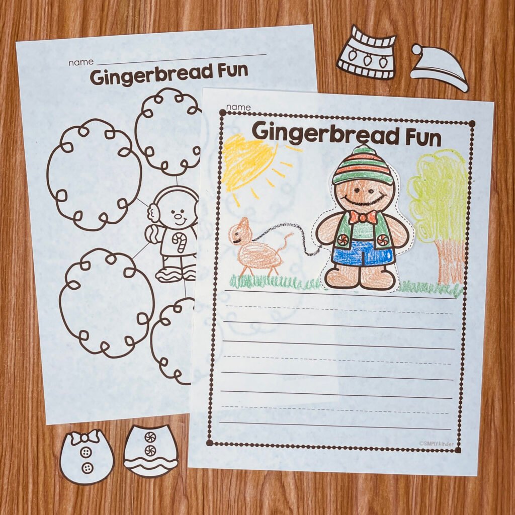 Gingerbread Cut-and-Glue Writing - Simply Kinder