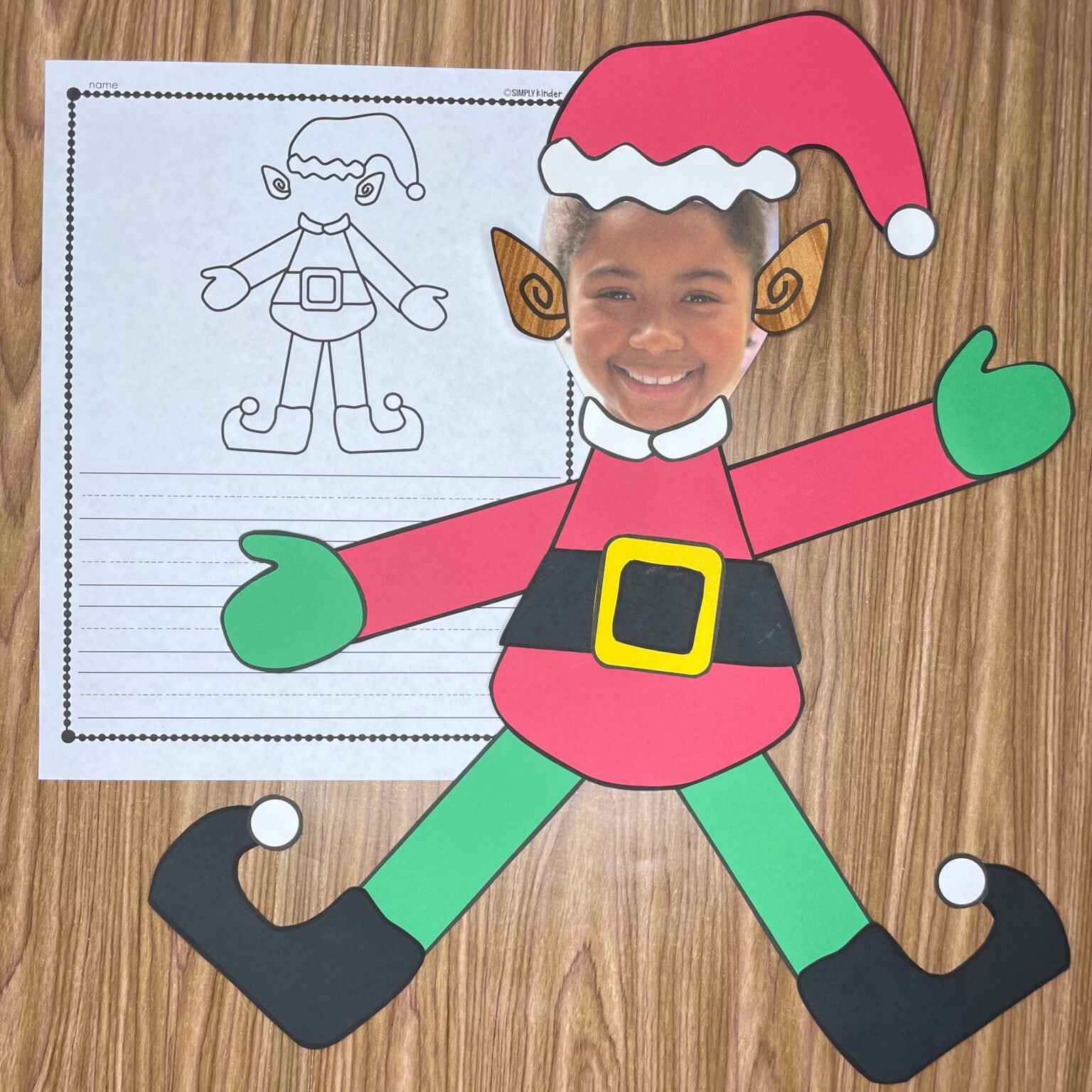 Elf Yourself Craft & Writing Activitiy - Simply Kinder