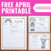 Free April Printable - Simply Kinder