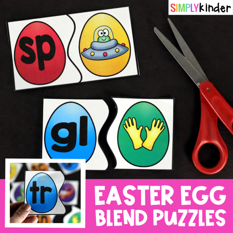Easter Egg Blend Puzzles - Simply Kinder