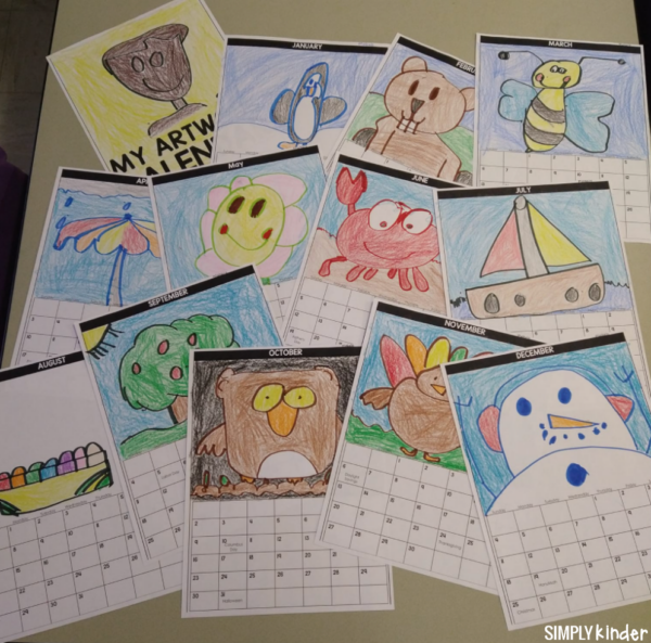 Directed Drawing Calendar - Simply Kinder