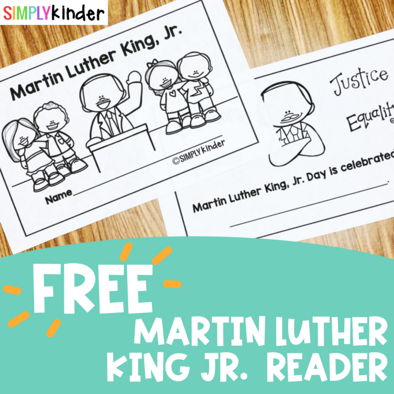 Martin Luther King Jr. Free Reader - Simply Kinder