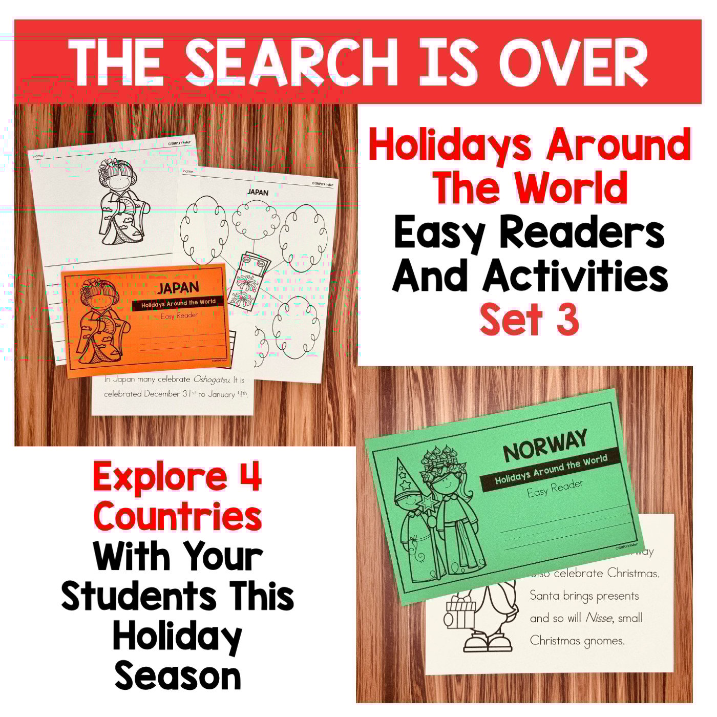 Christmas & Holidays Around the World Informational Easy Readers ...