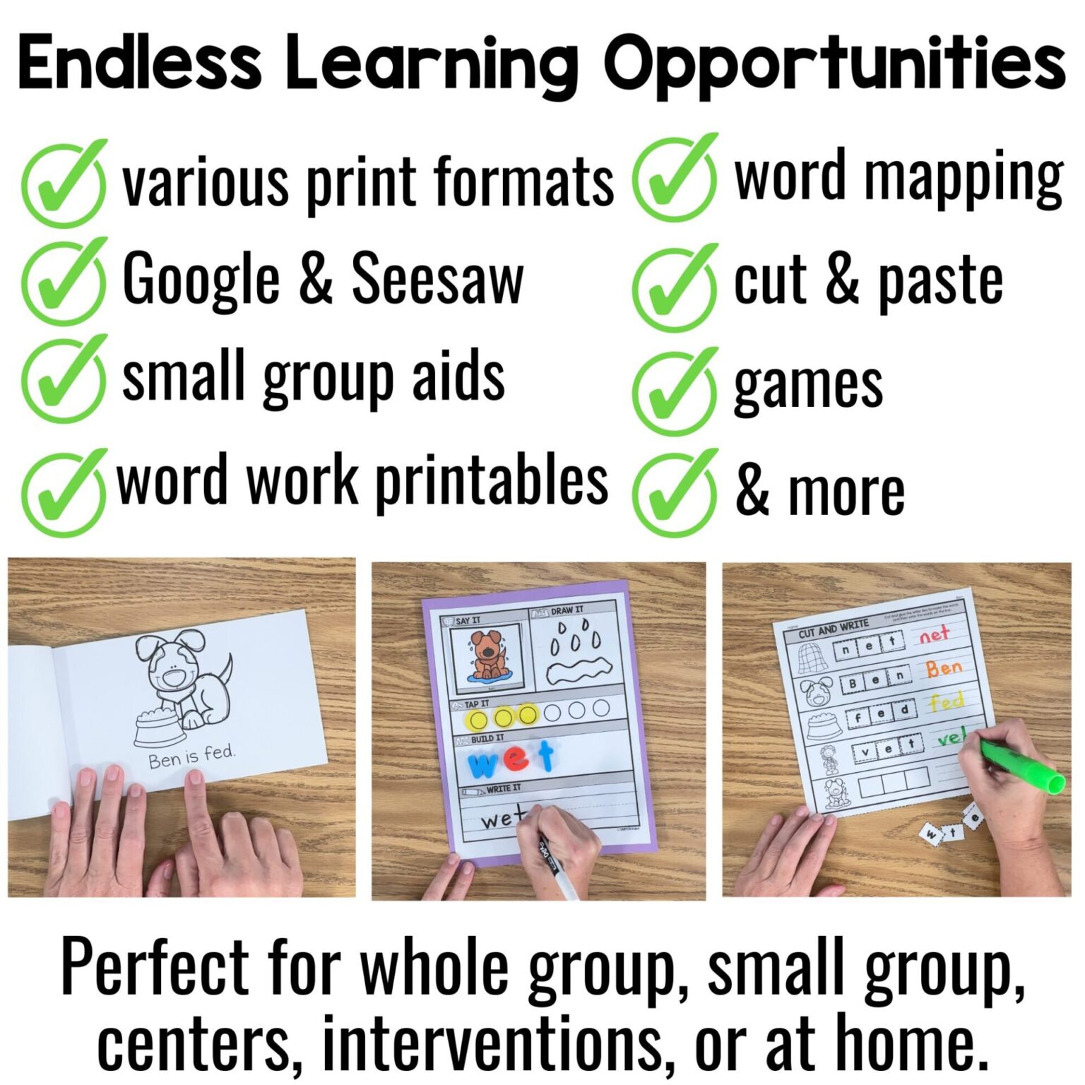 Decodable Readers Kindergarten, Science of Reading, CVC Decodable ...