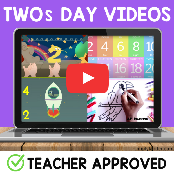 Twos Day Videos for Kindergarten - Simply Kinder