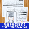 Presidents Day Directed Drawing Free Printable - Simply Kinder