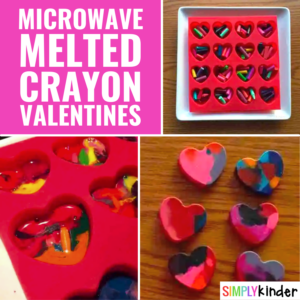 Microwave Melted Crayon Valentines - Simply Kinder