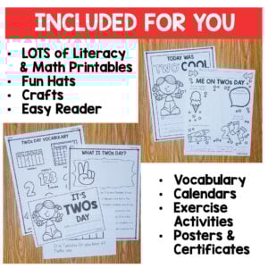 Twos Day Activities Kindergarten - Simply Kinder