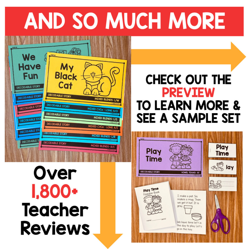Decodable Readers, Passages, Books & Word Work, Science of Reading ...